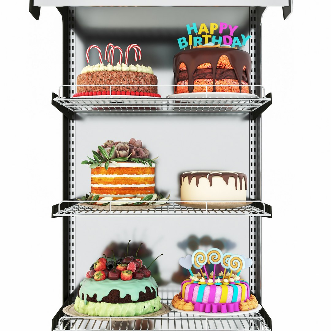 3D Tart Cake Display Refrigerator LB21 Model - TurboSquid 2124259