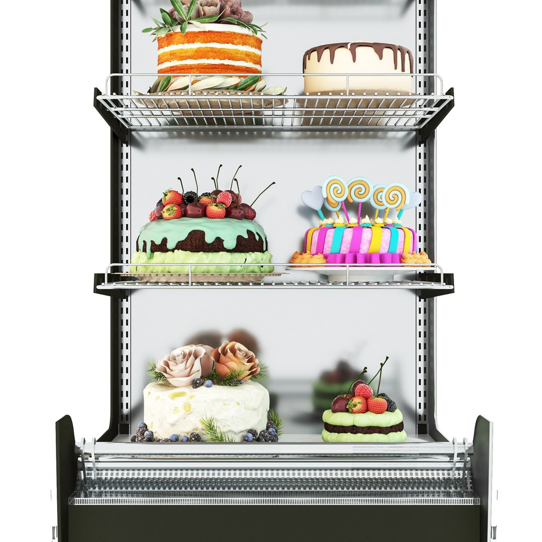 3D Tart Cake Display Refrigerator LB21 Model - TurboSquid 2124259