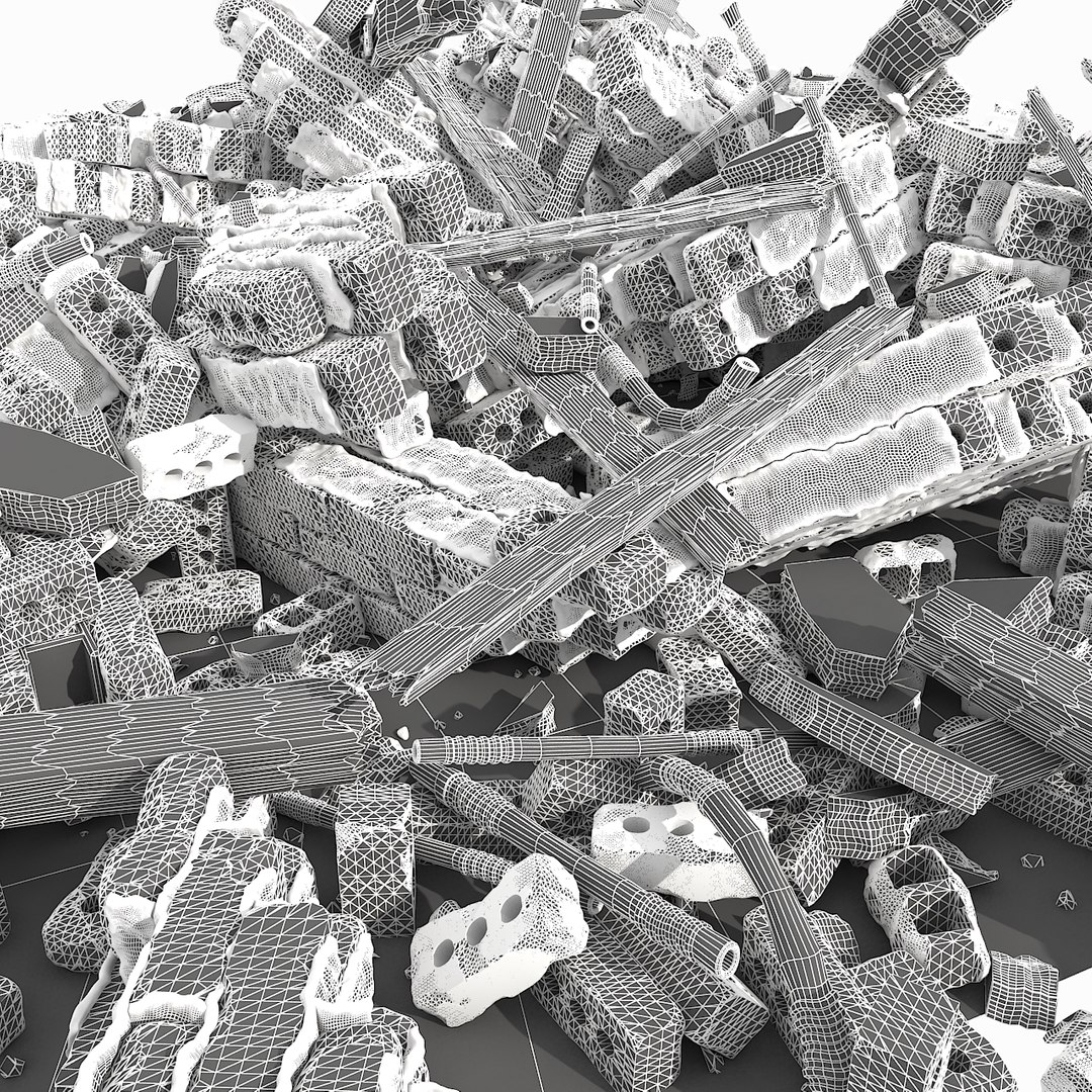 Rubble Block 3d Max