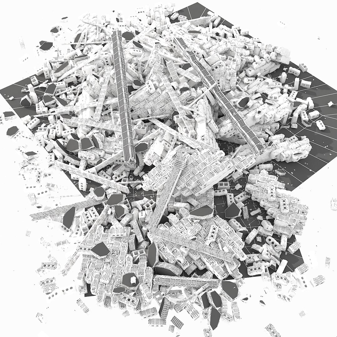 Rubble Block 3d Max