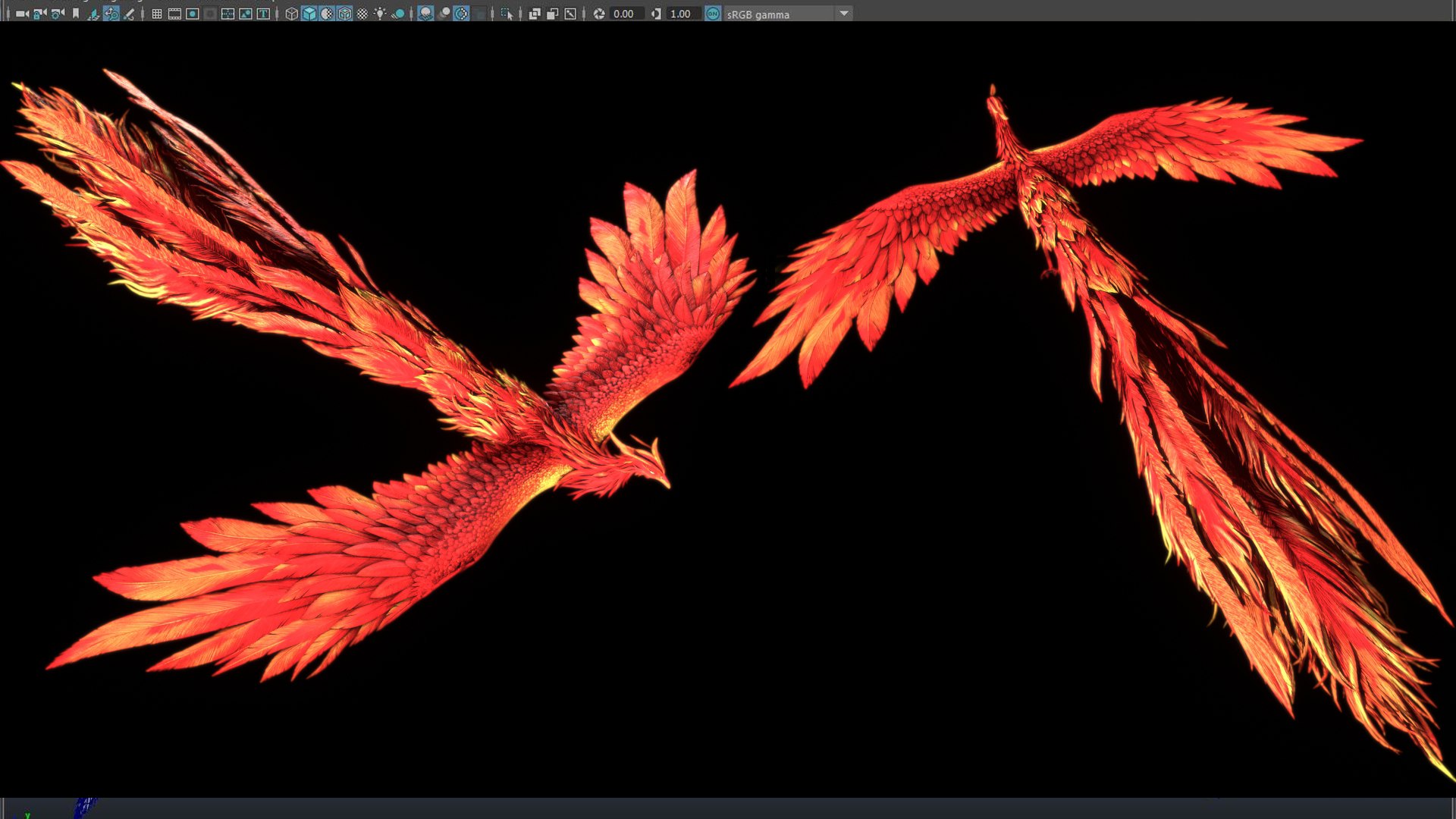 3D Model Phoenix Undead Bird Phoenix - TurboSquid 2027669