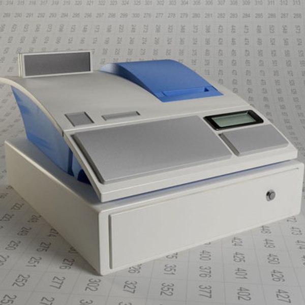 3d cash register model