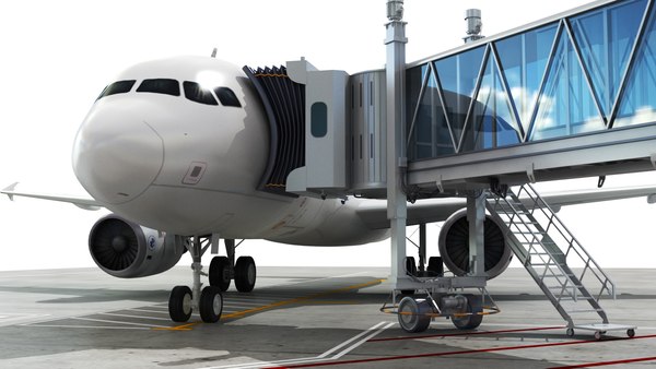 Airport jetway airplane 3D model - TurboSquid 1474030