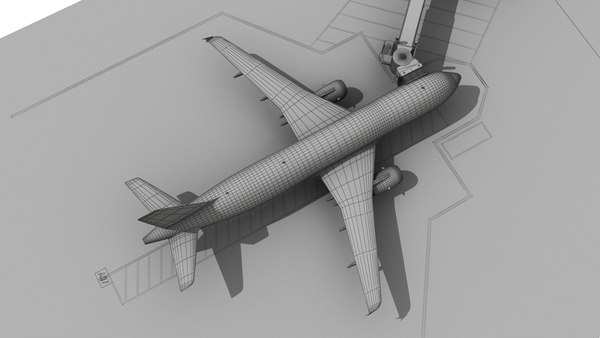 Airport jetway airplane 3D model - TurboSquid 1474030