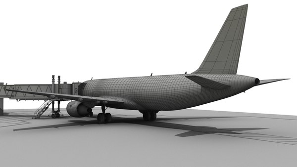 Airport jetway airplane 3D model - TurboSquid 1474030