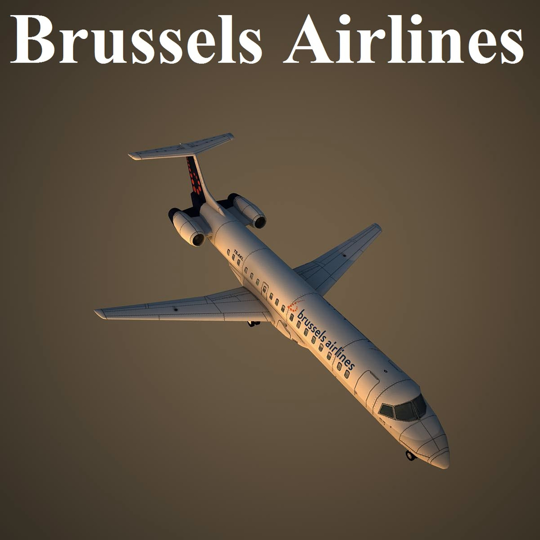 3d Model Embraer Low-poly