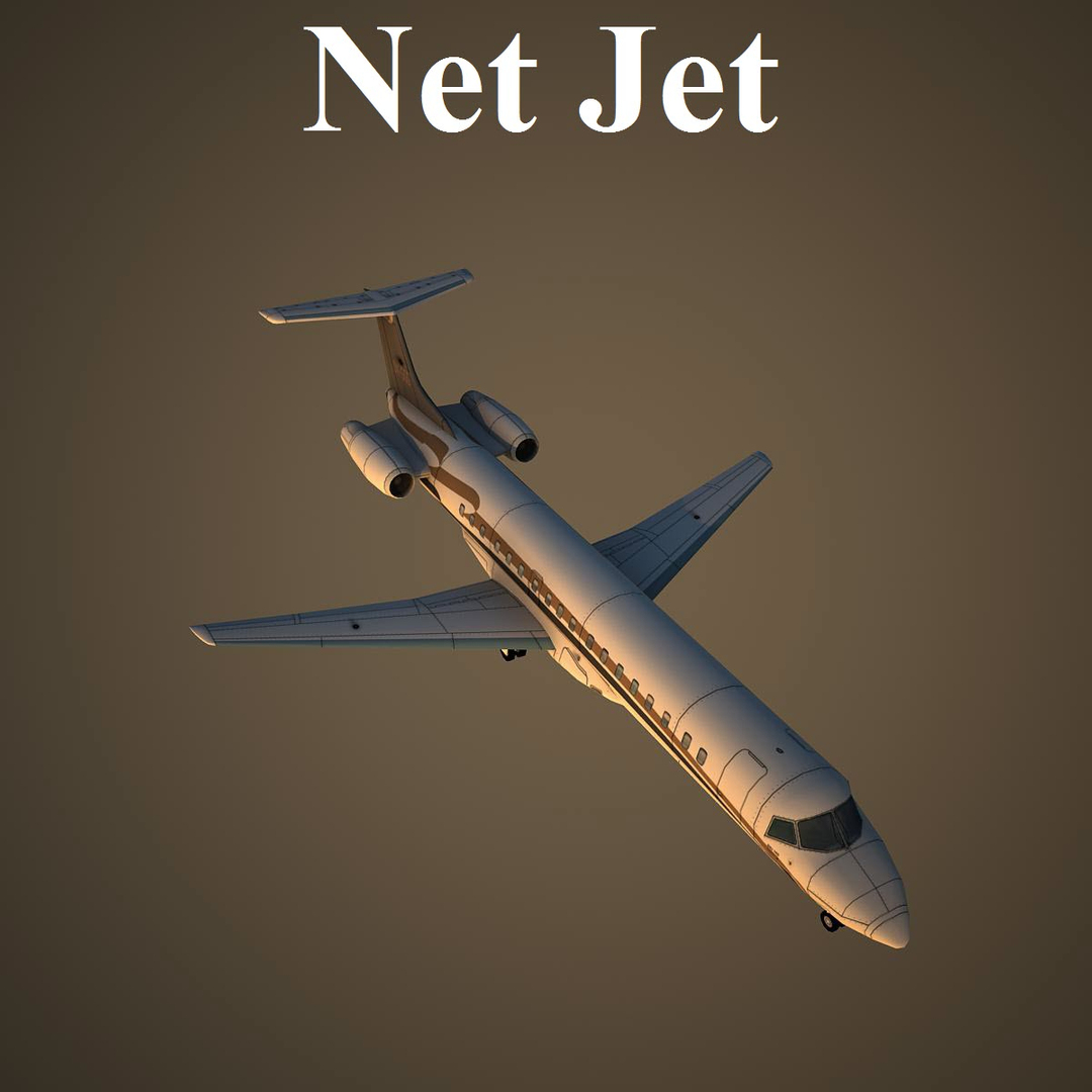 3d Model Embraer Low-poly