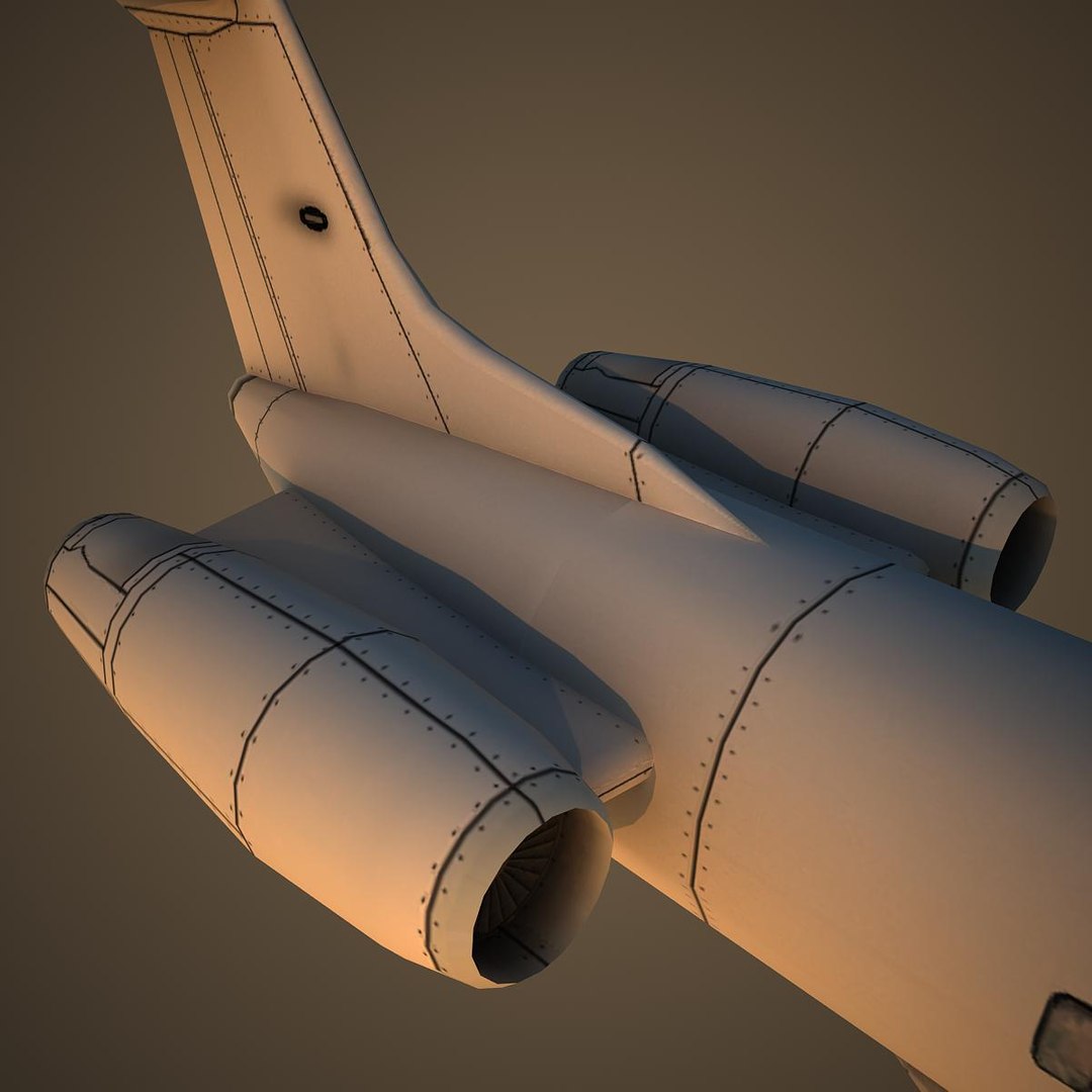 3d Model Embraer Low-poly