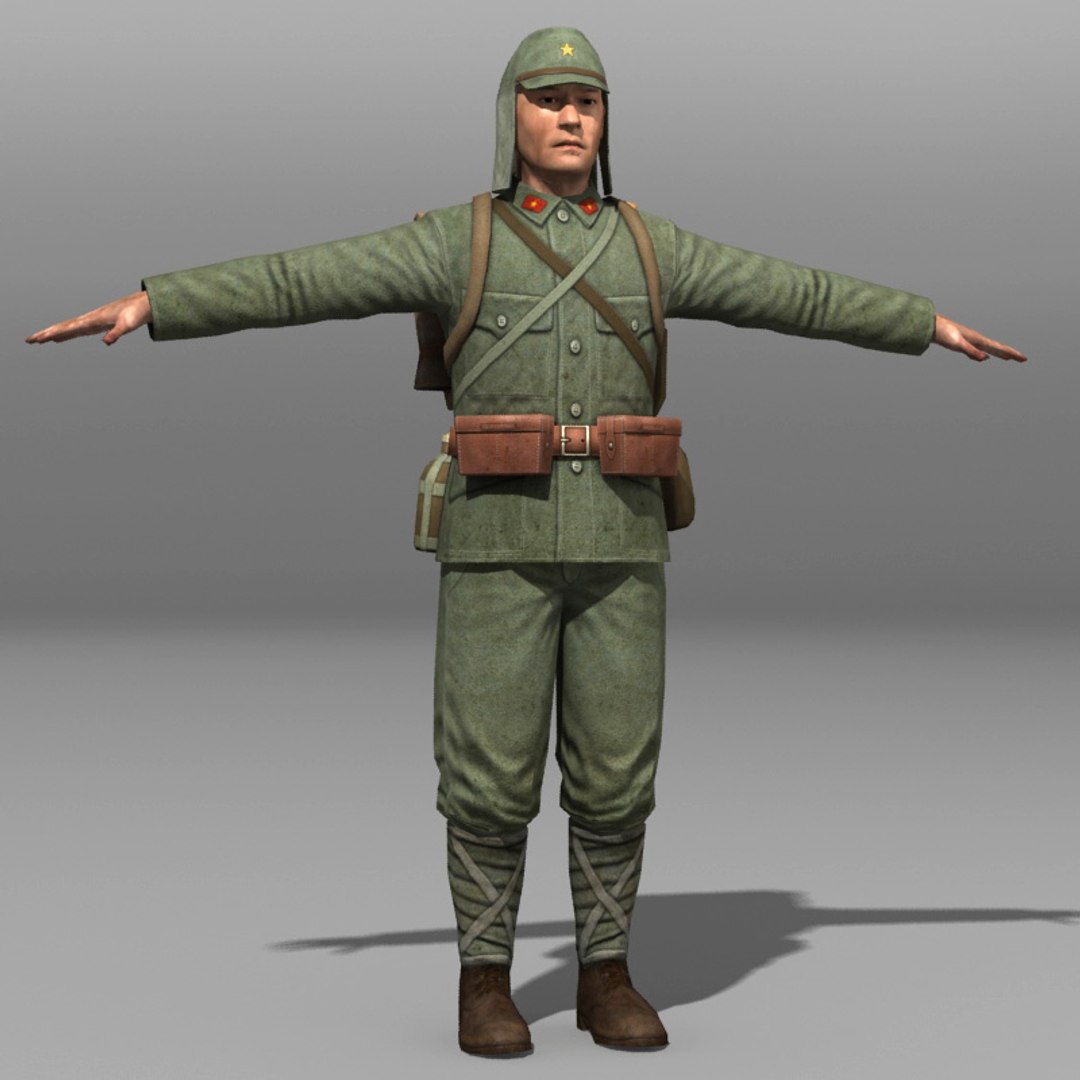 3d Model Japan Japanese Soldier