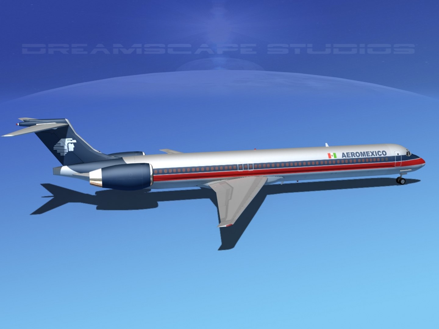 3d Mcdonnell Douglas Md-80 Model