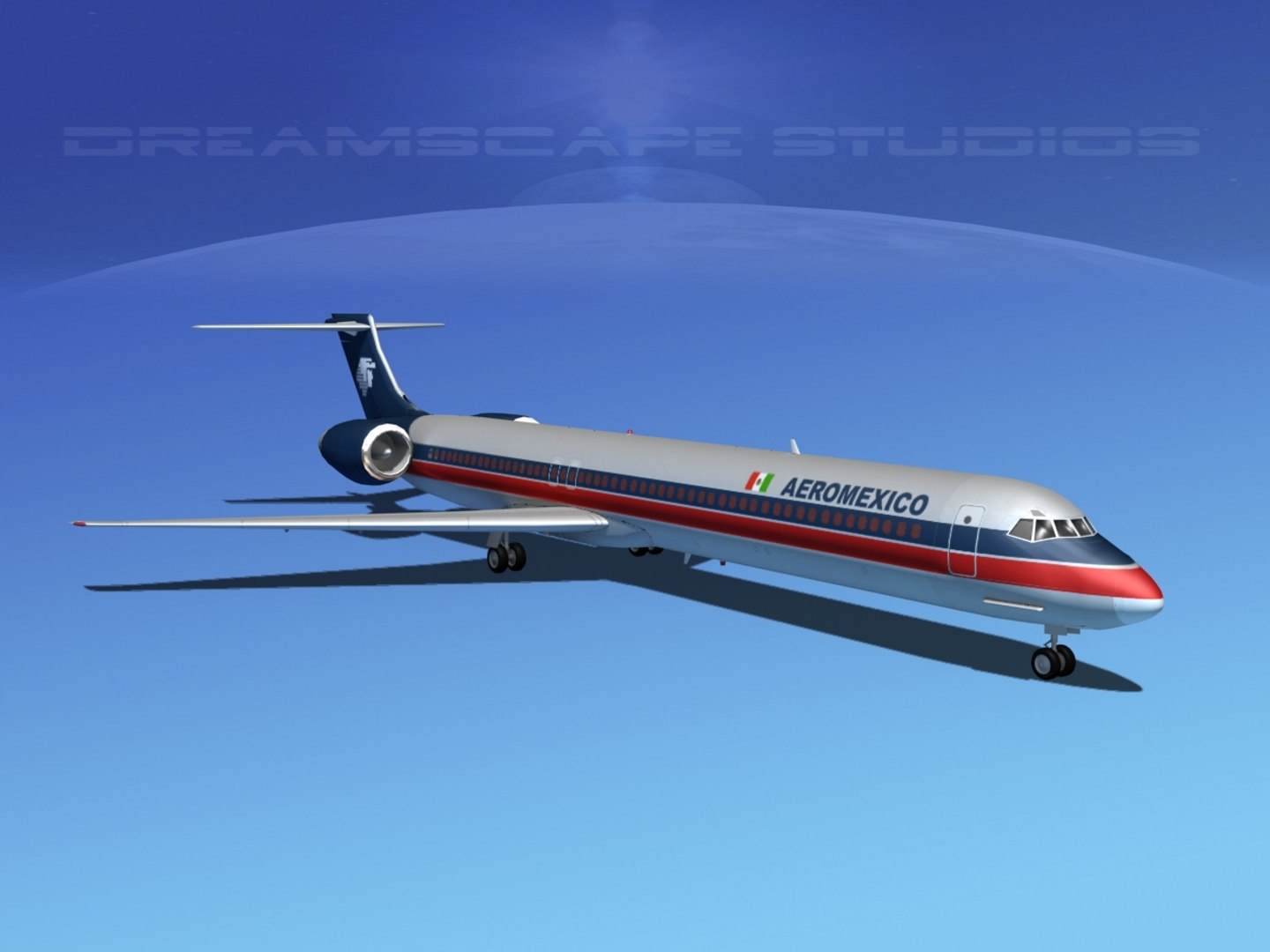 3d Mcdonnell Douglas Md-80 Model