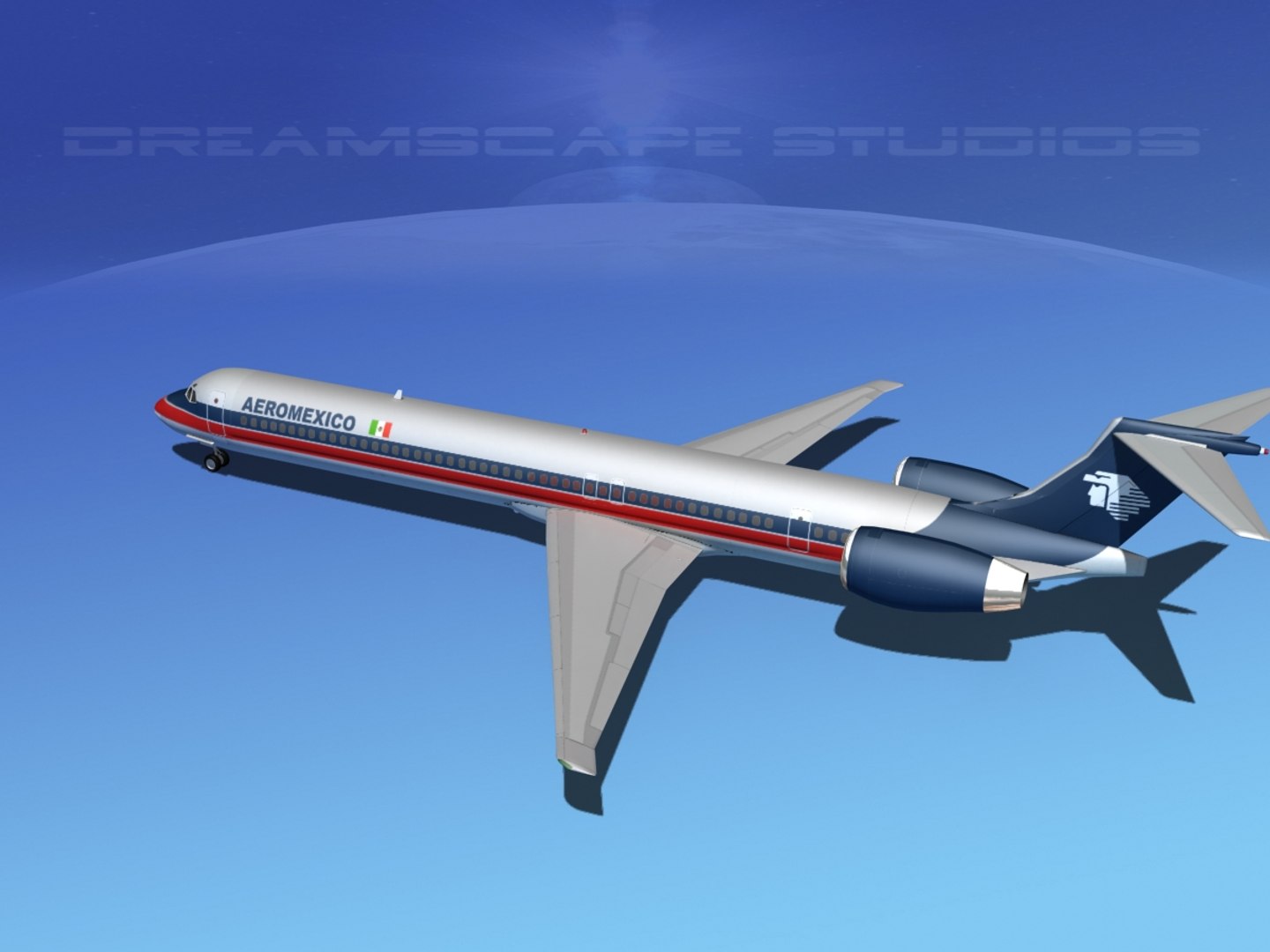 3d Mcdonnell Douglas Md-80 Model
