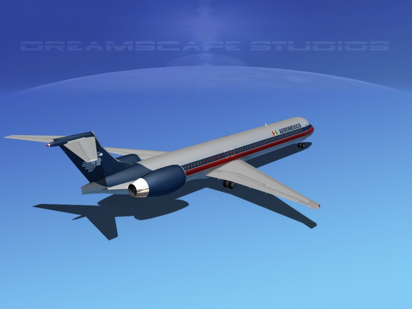 3d Mcdonnell Douglas Md-80 Model