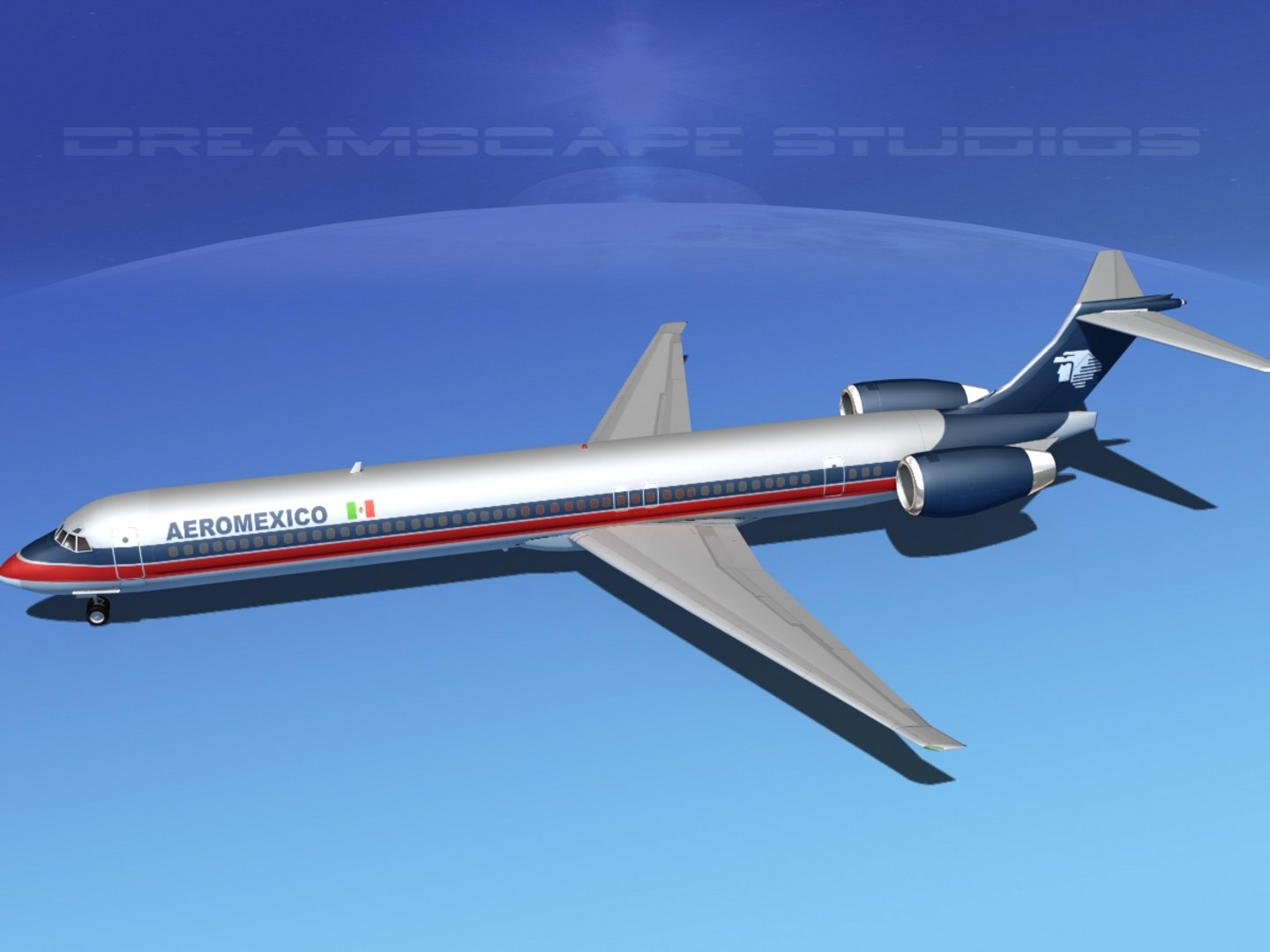 3d Mcdonnell Douglas Md-80 Model