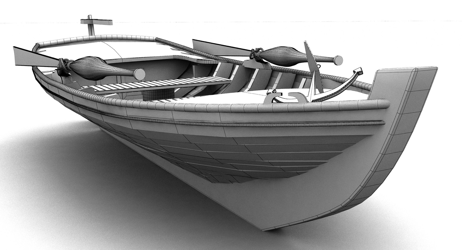 Wooden Boat 3D Model - TurboSquid 1153340