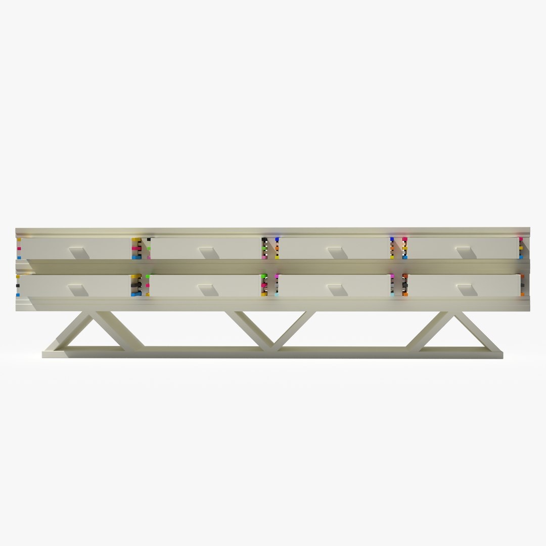 3D Painters Drawer Set Model - TurboSquid 2024041