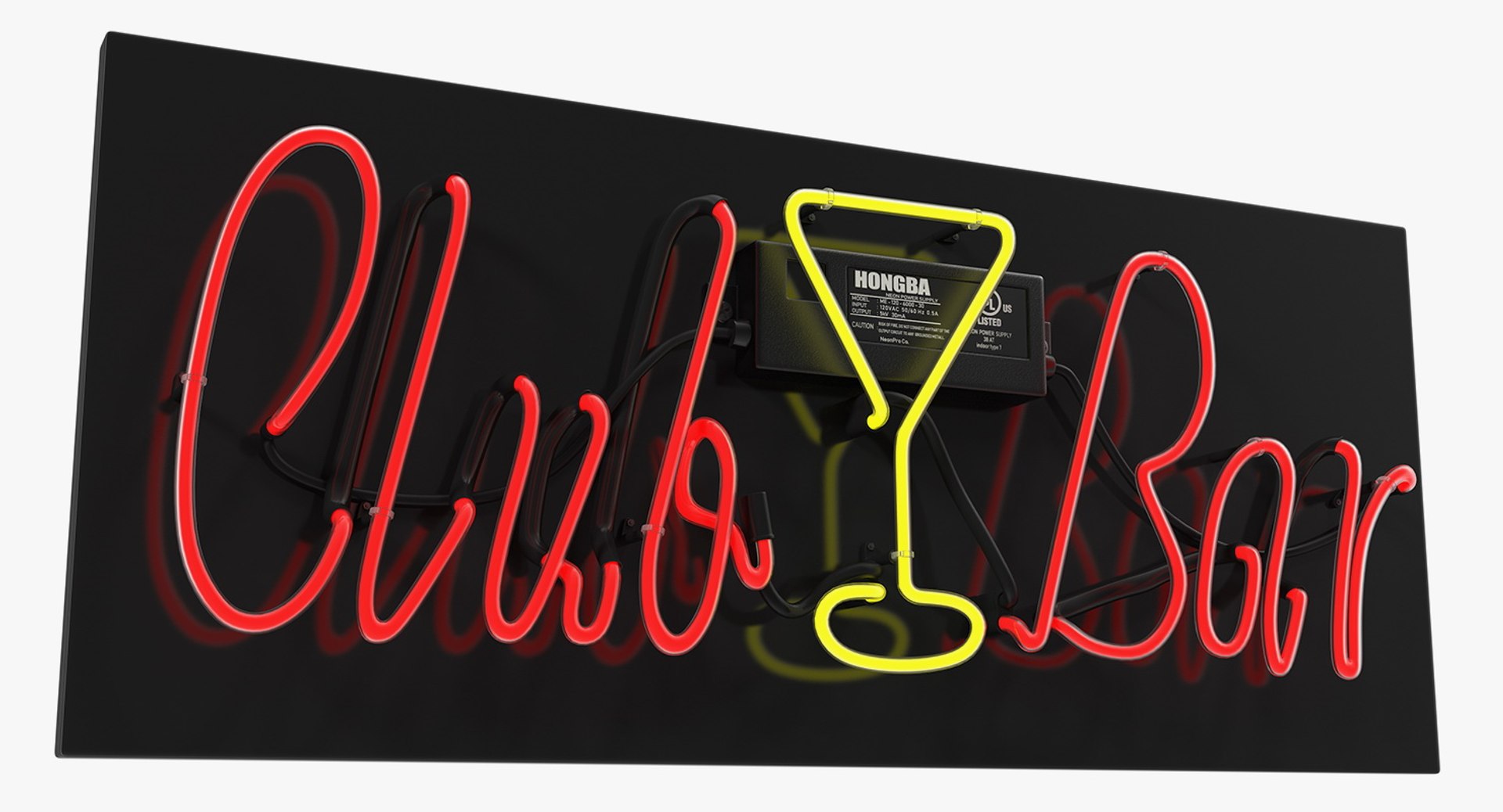 Neon sign club bar 3D - TurboSquid 1369780