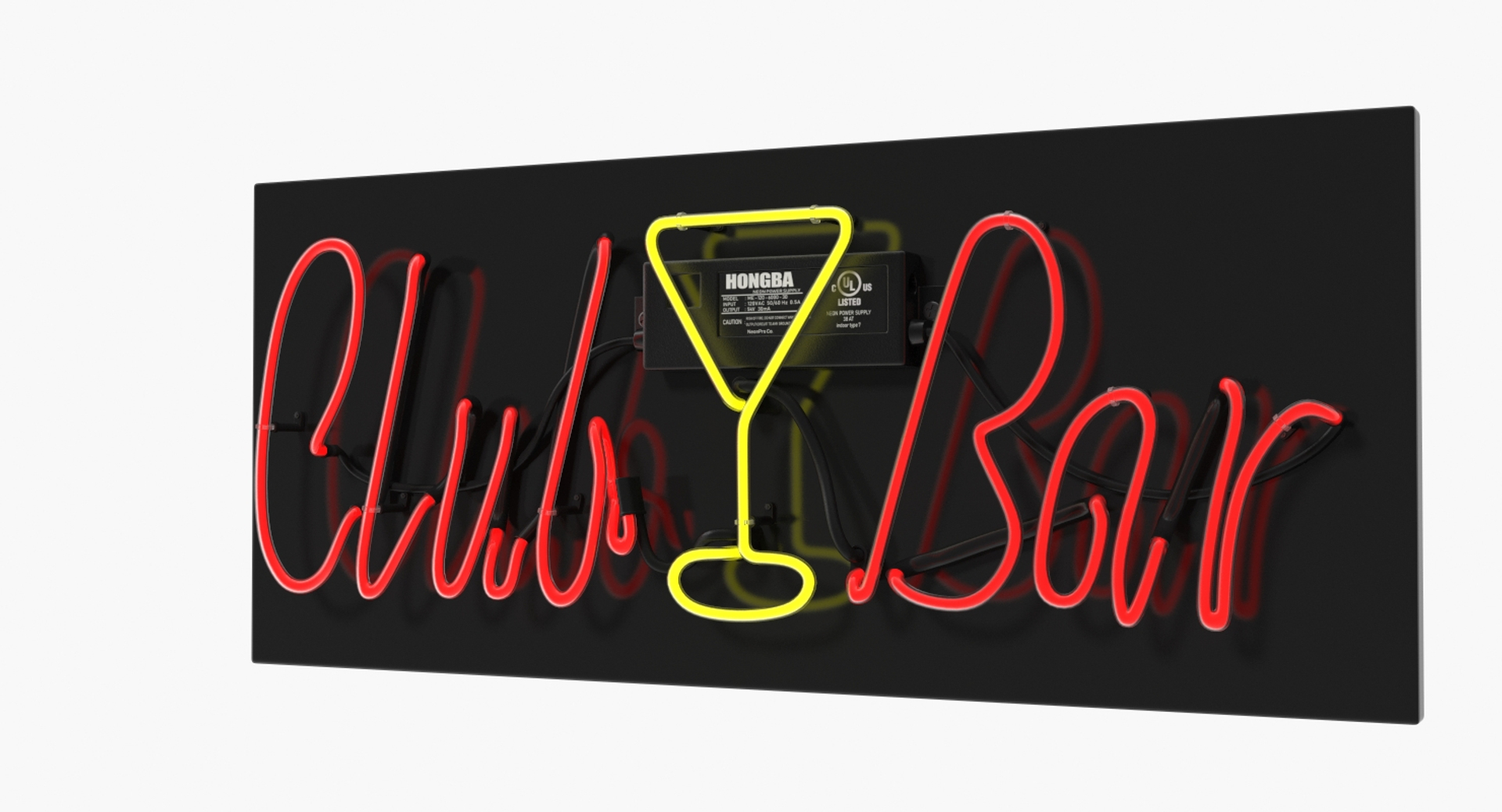 Neon Sign Club Bar 3D - TurboSquid 1369780