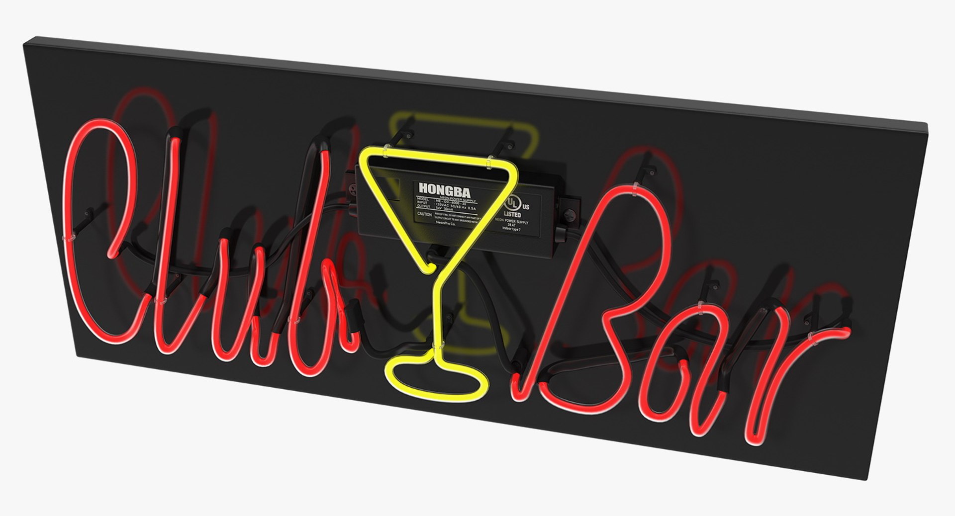 Neon Sign Club Bar 3D - TurboSquid 1369780
