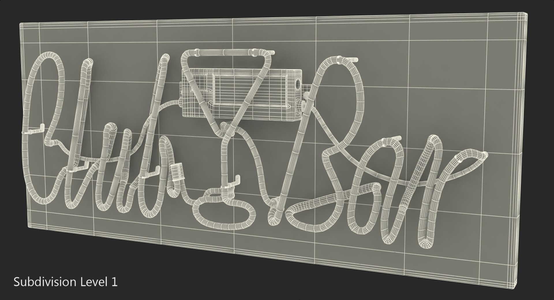Neon Sign Club Bar 3D - TurboSquid 1369780