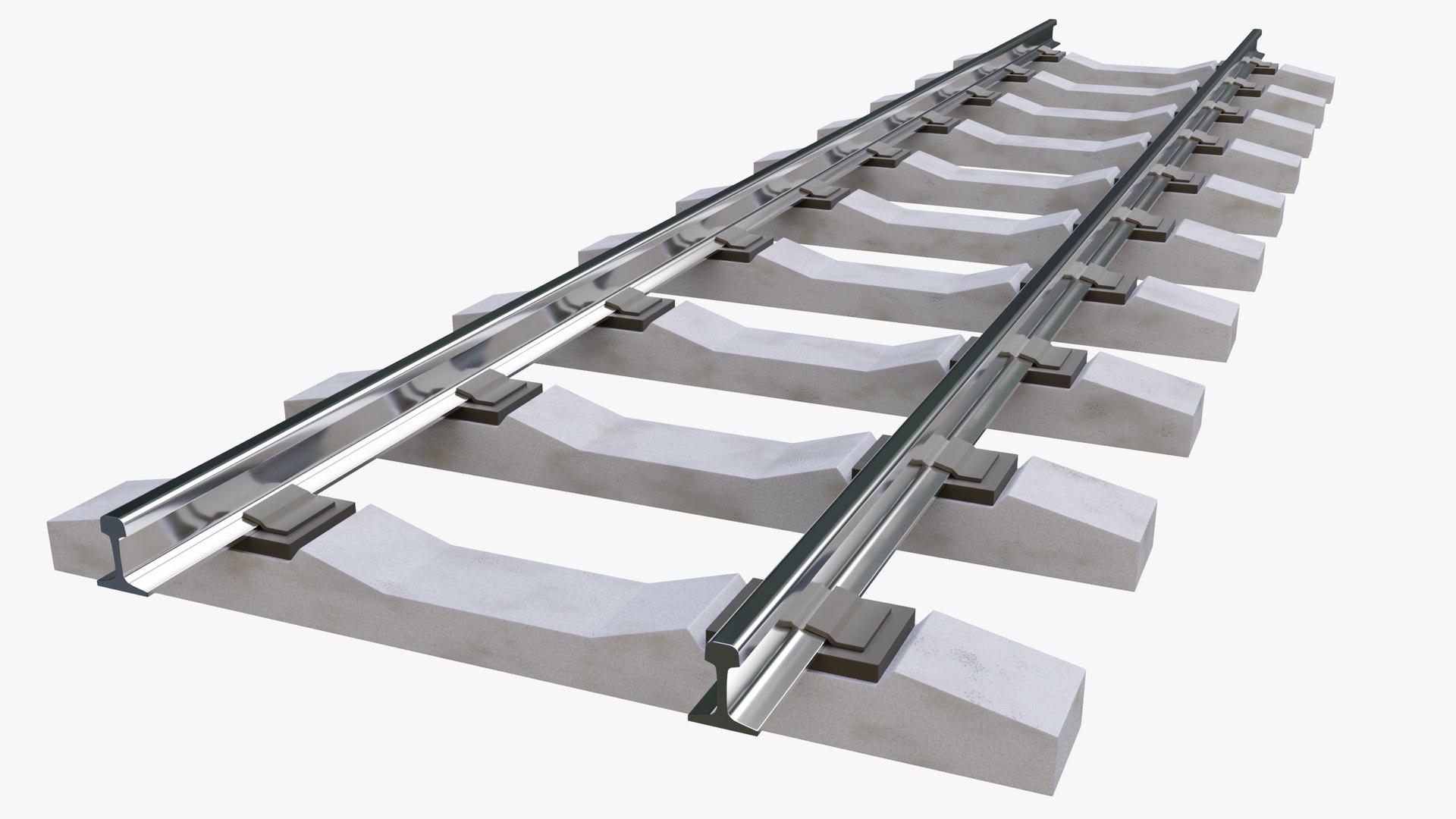 3D universal railway section switchable - TurboSquid 1562264