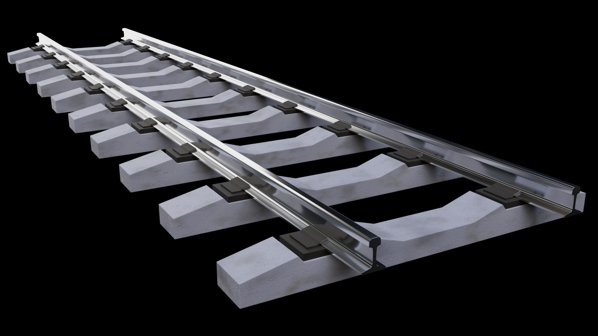 3D universal railway section switchable - TurboSquid 1562264