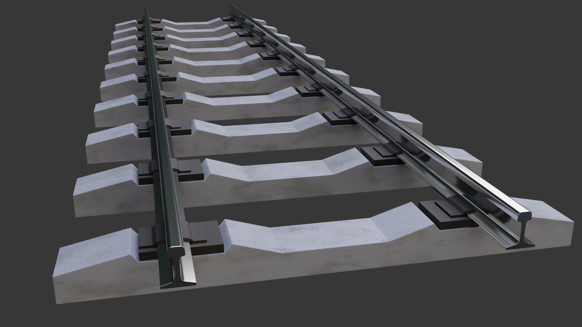 3D universal railway section switchable - TurboSquid 1562264