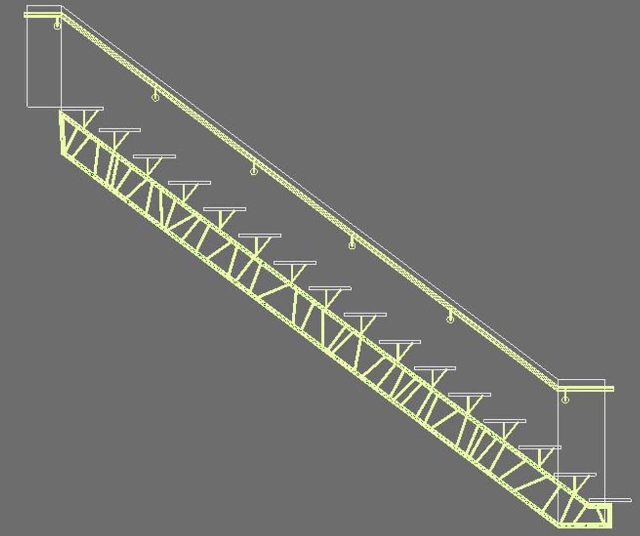 3d Structure Metal Stair