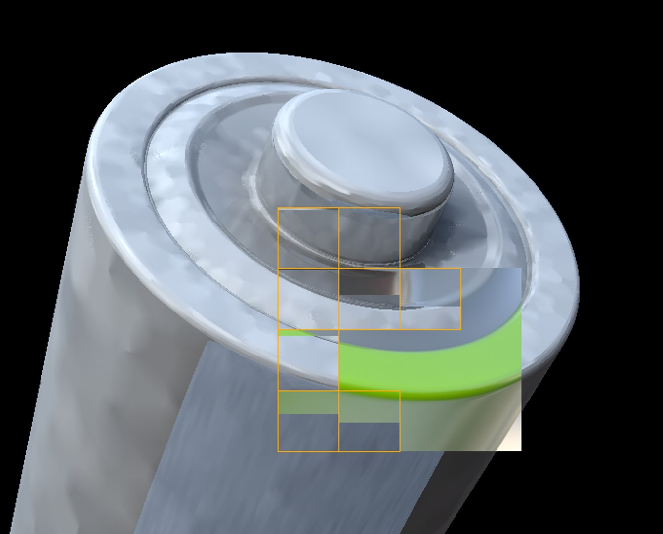 3d Model Battery Cell