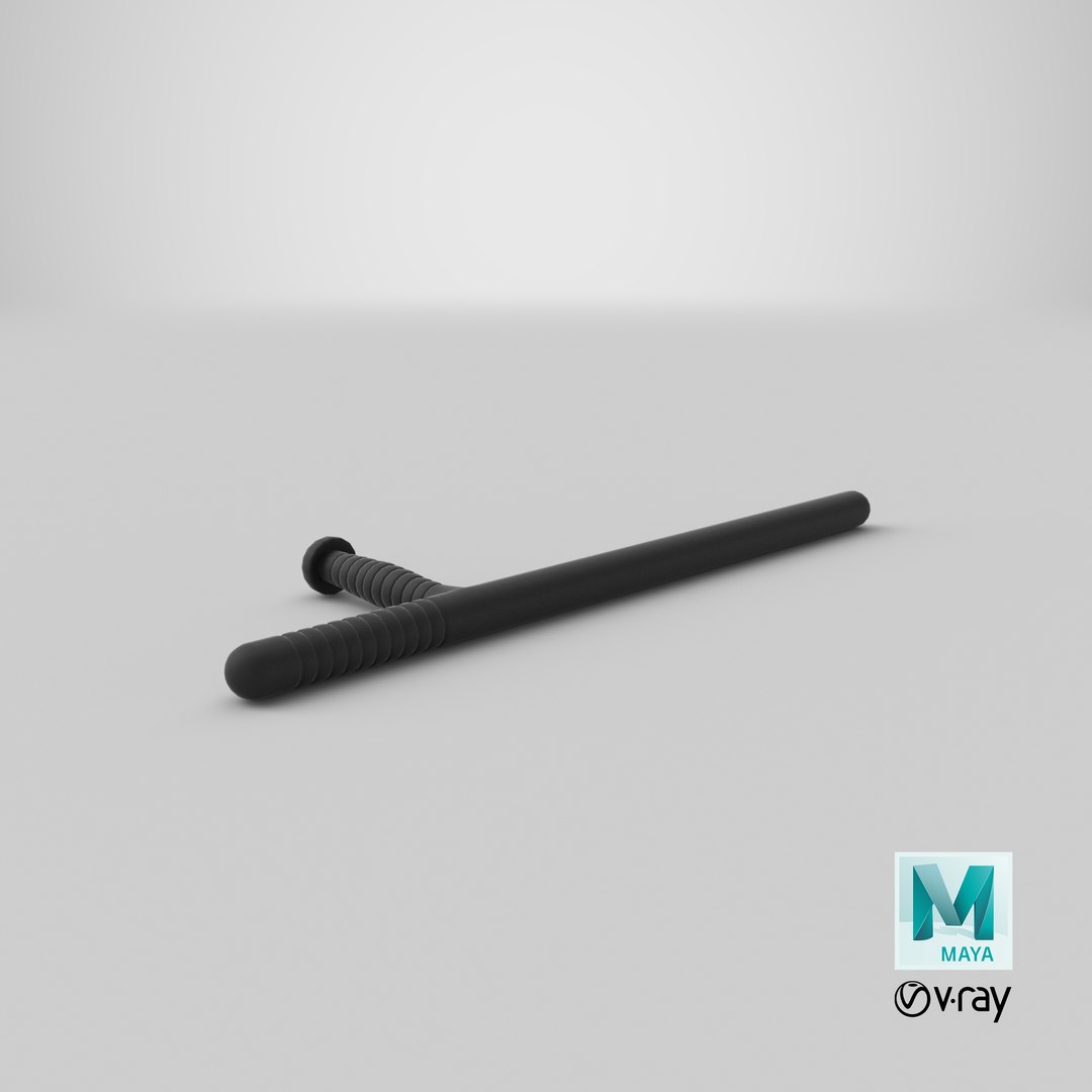 Police Baton 3D Model - TurboSquid 1874140