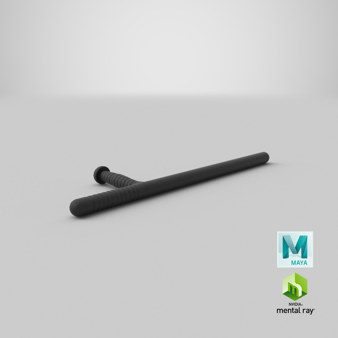 Police Baton 3D Model - TurboSquid 1874140