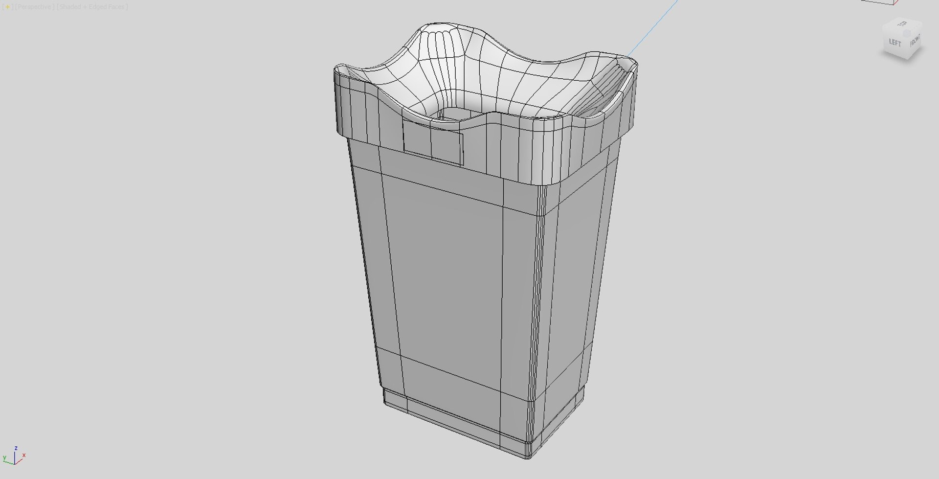 Recycling Bin 3d Model