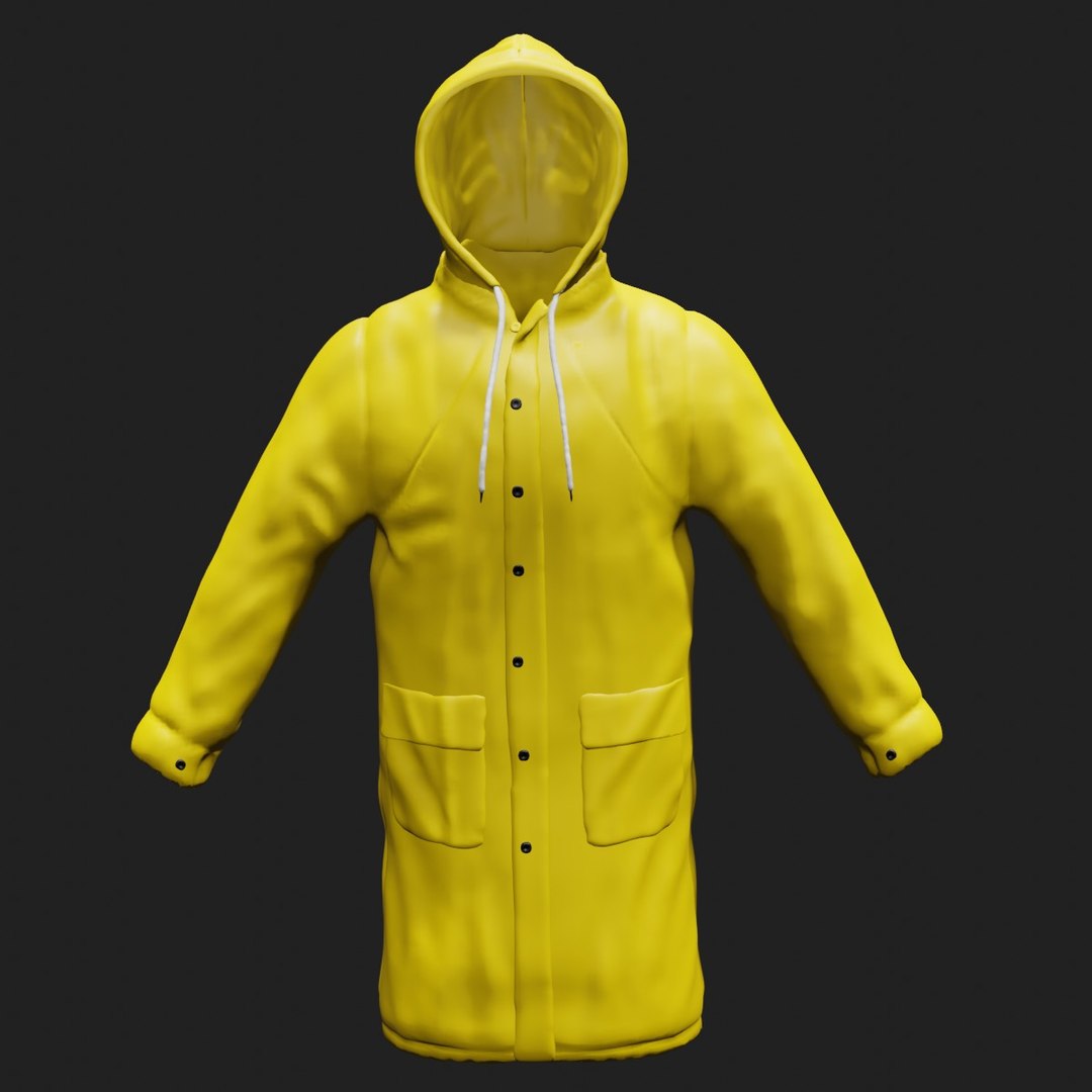 Rain Coat Model - TurboSquid 1778269