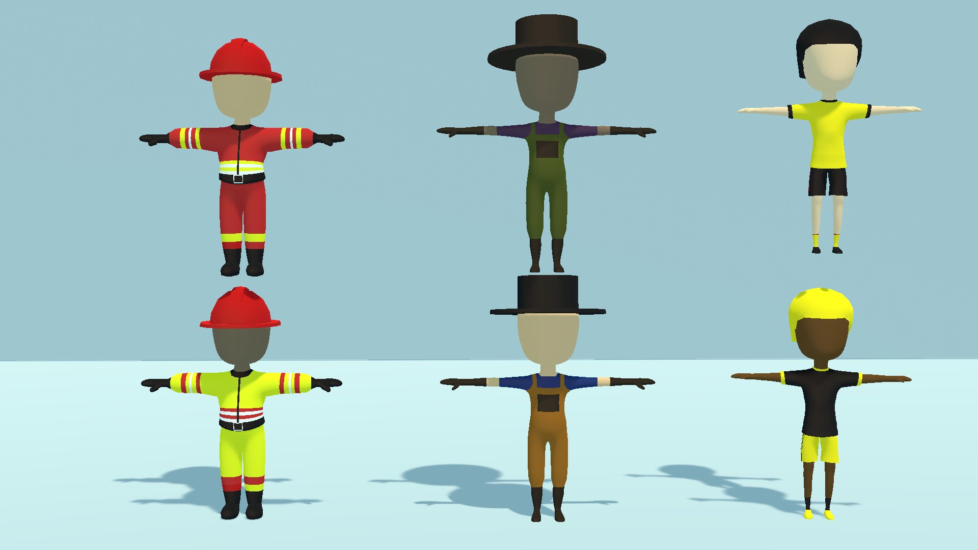 3D Model Hypercasual Characters - TurboSquid 2085296