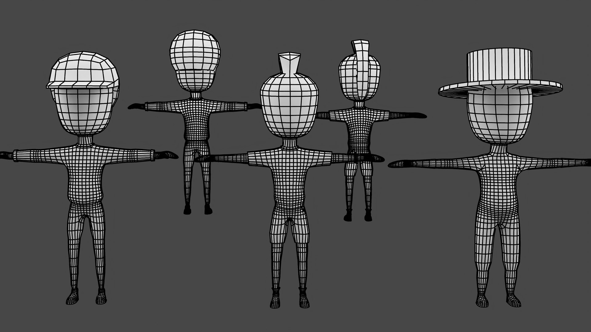 3D Model Hypercasual Characters - TurboSquid 2085296