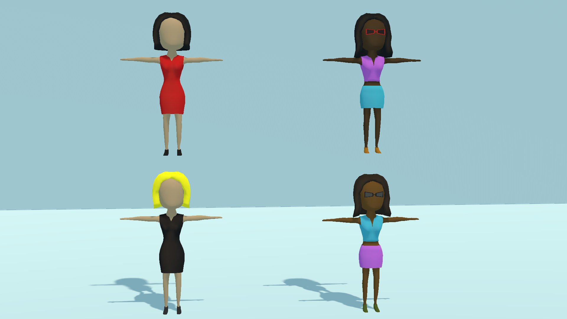 3D Model Hypercasual Characters - TurboSquid 2085296