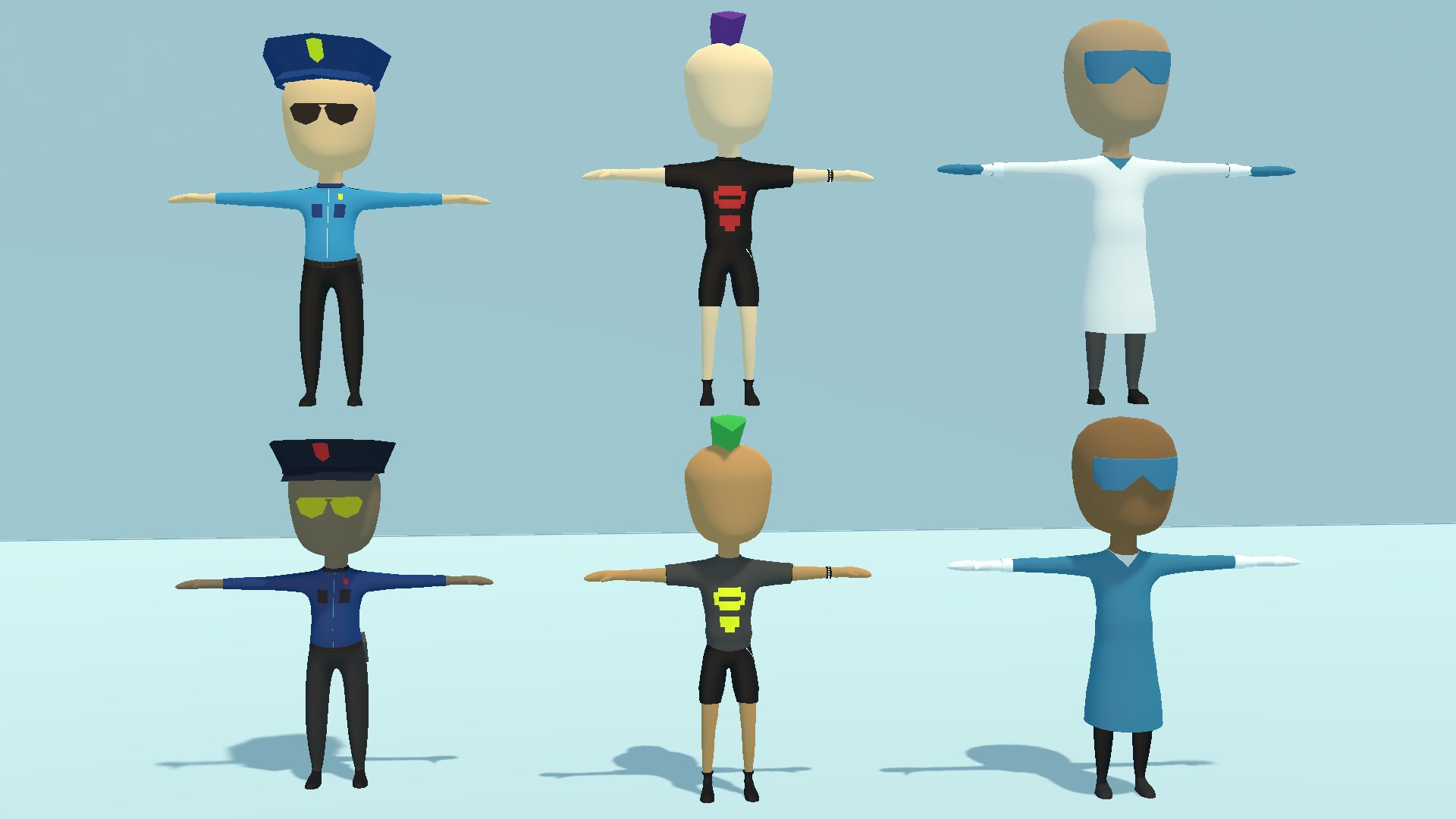 3D Model Hypercasual Characters - TurboSquid 2085296