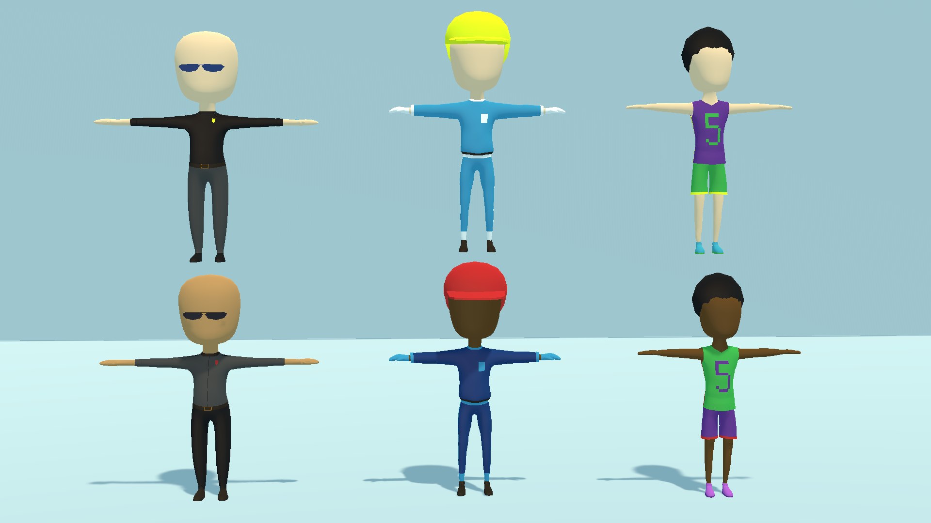 3D Model Hypercasual Characters - TurboSquid 2085296