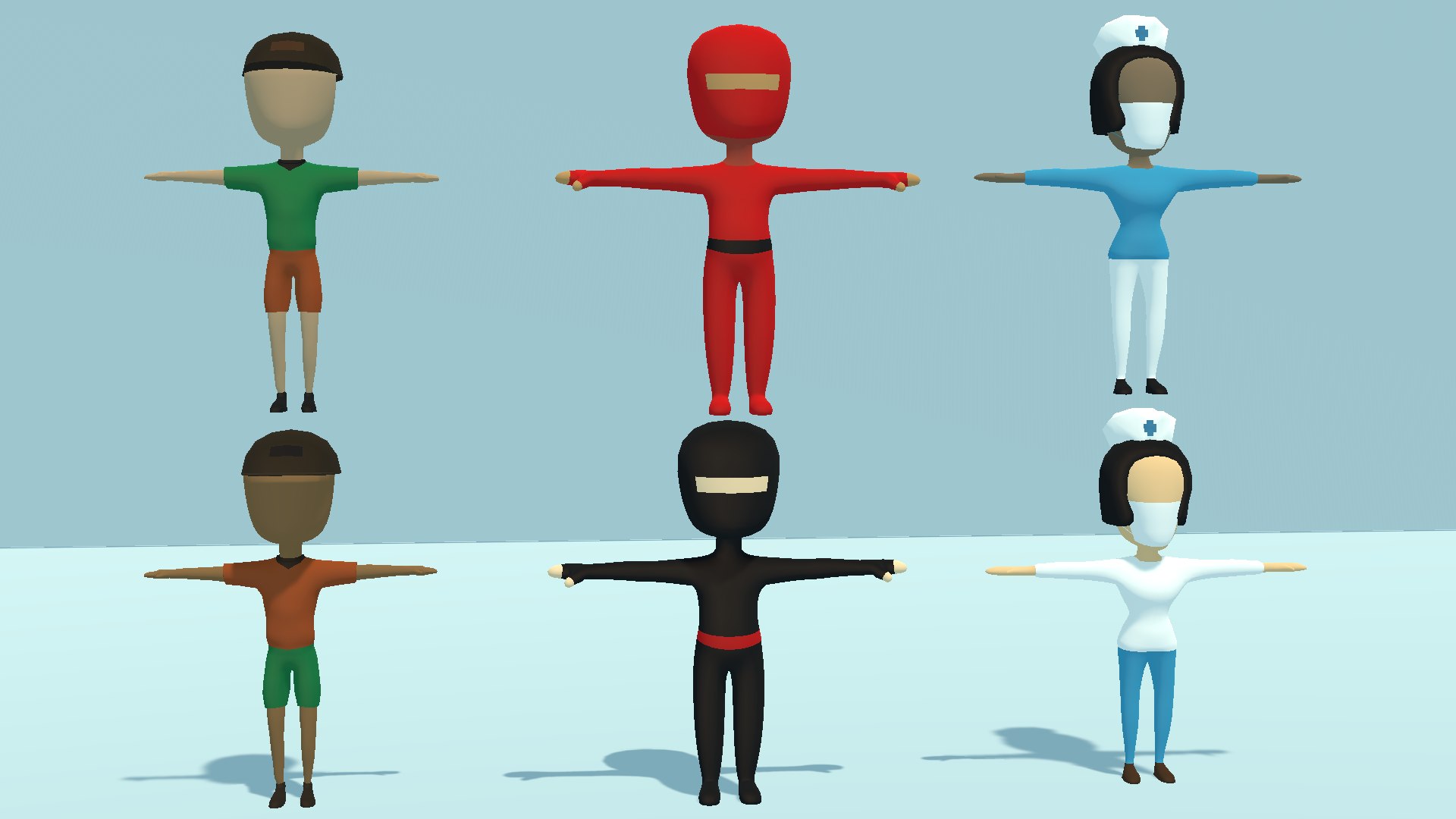 3D Model Hypercasual Characters - TurboSquid 2085296