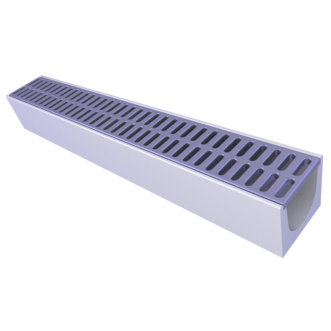 Trench Drain Channel Drain Grate Storm Line Drain 4 3D Model ...