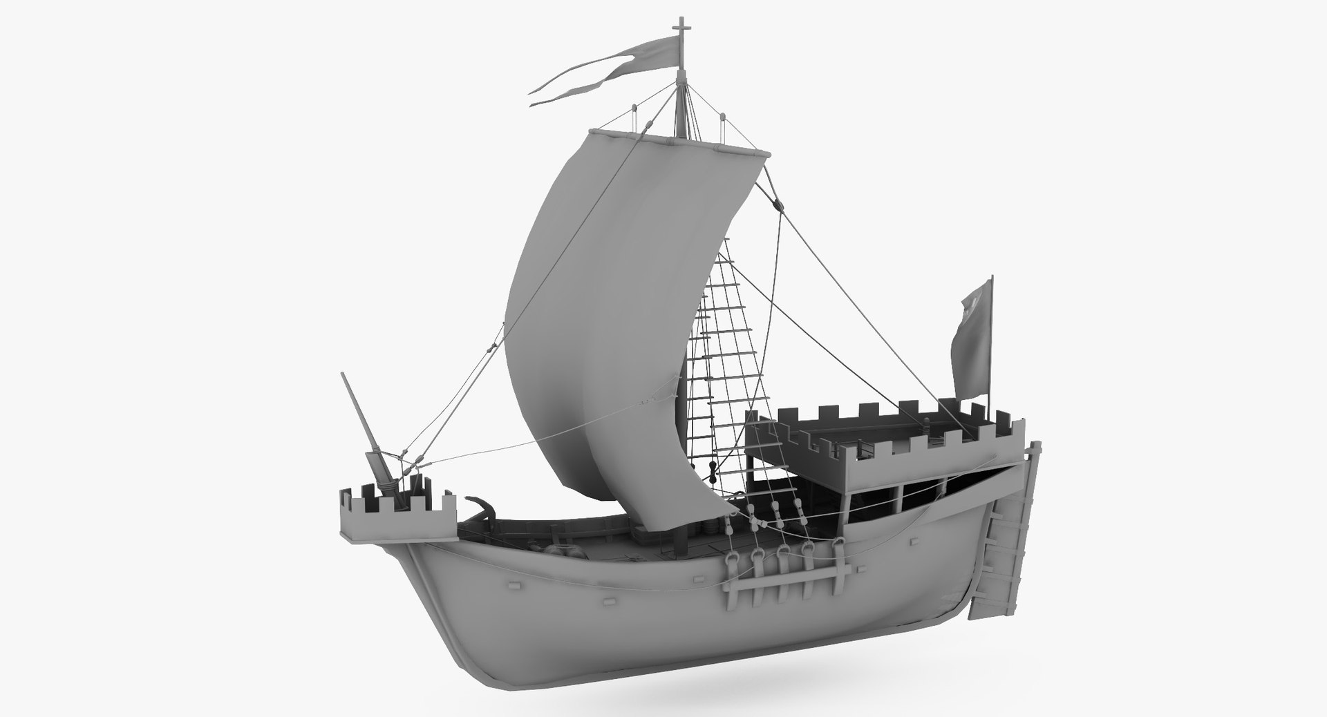 Medieval Ship Cog 3D - TurboSquid 1149651
