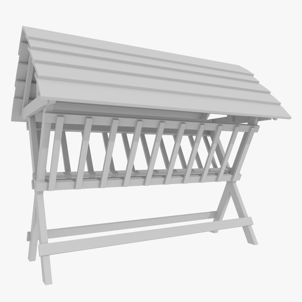 farm feeding rack 3d model