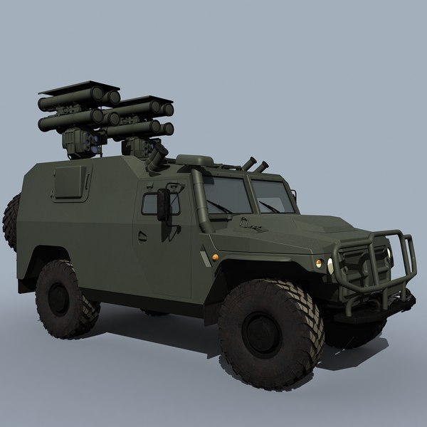 russian military vpk-233114 tigr-m 3d model