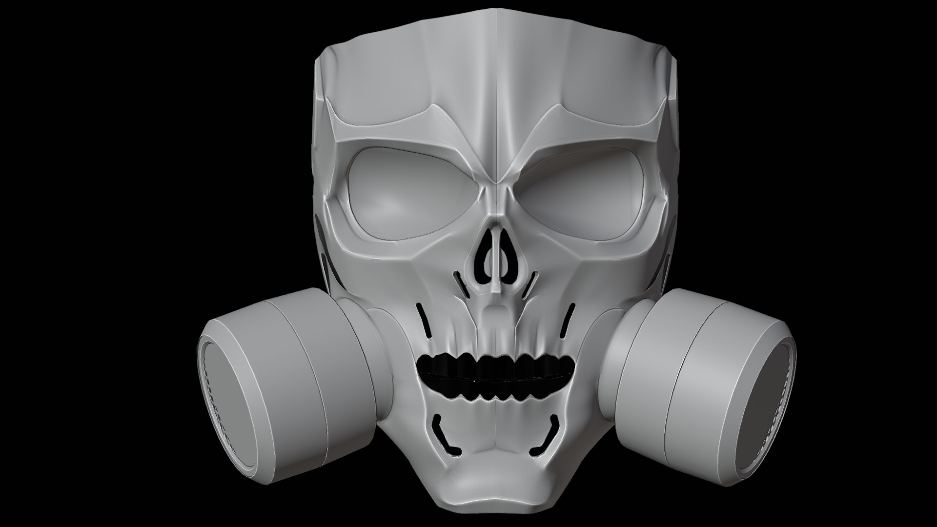 3D Skull Gasmask model - TurboSquid 2173474