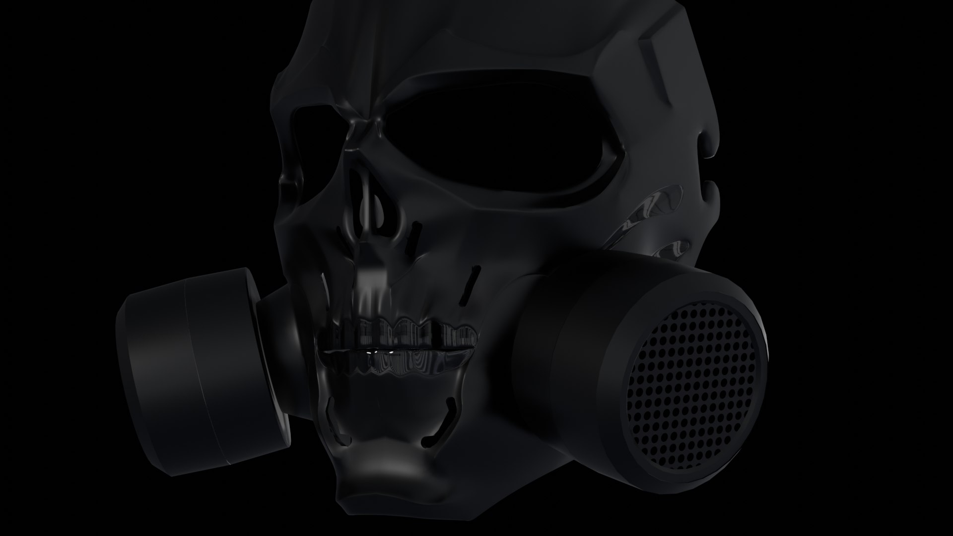 3D Skull Gasmask model - TurboSquid 2173474