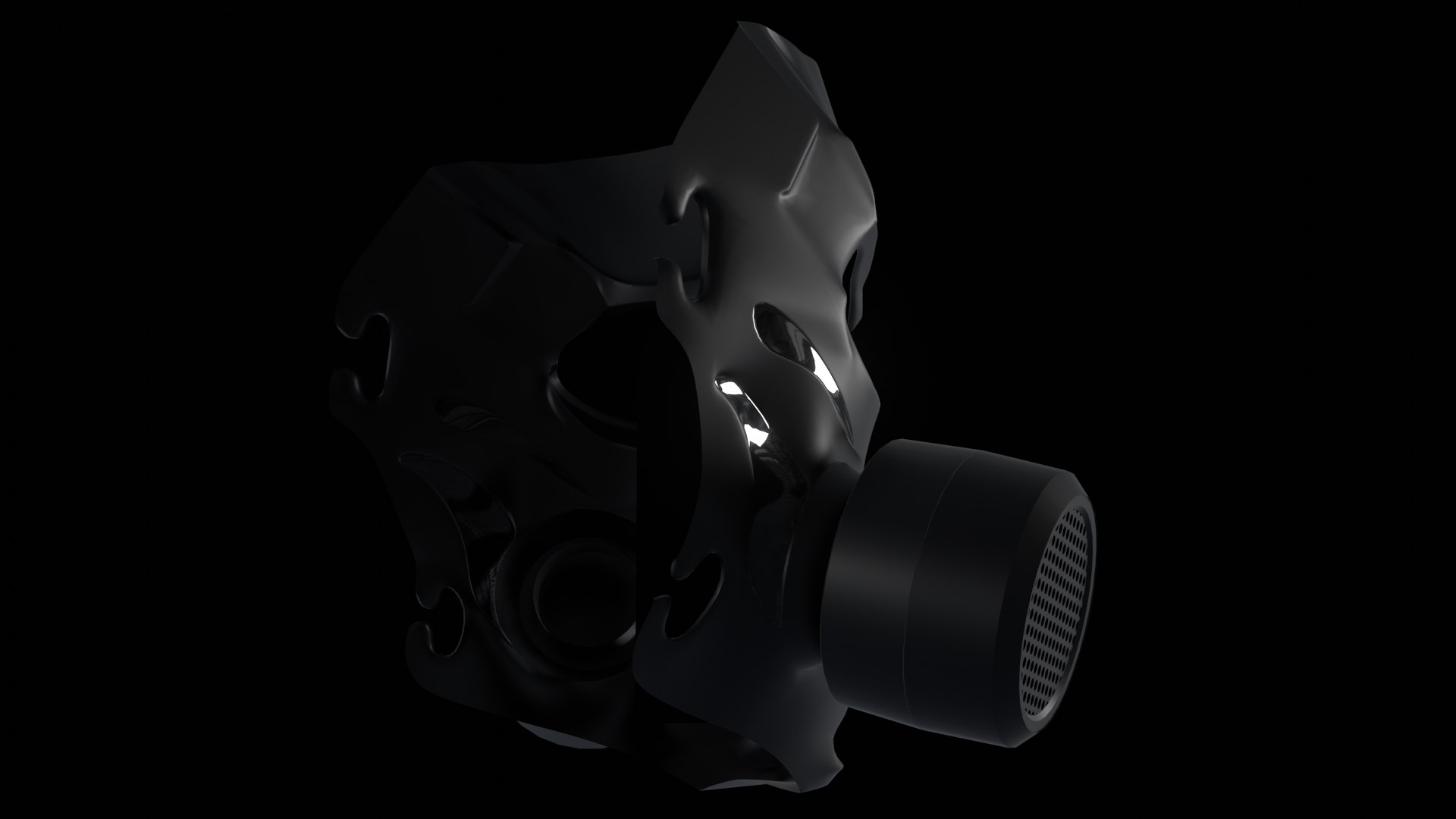 3D Skull Gasmask model - TurboSquid 2173474