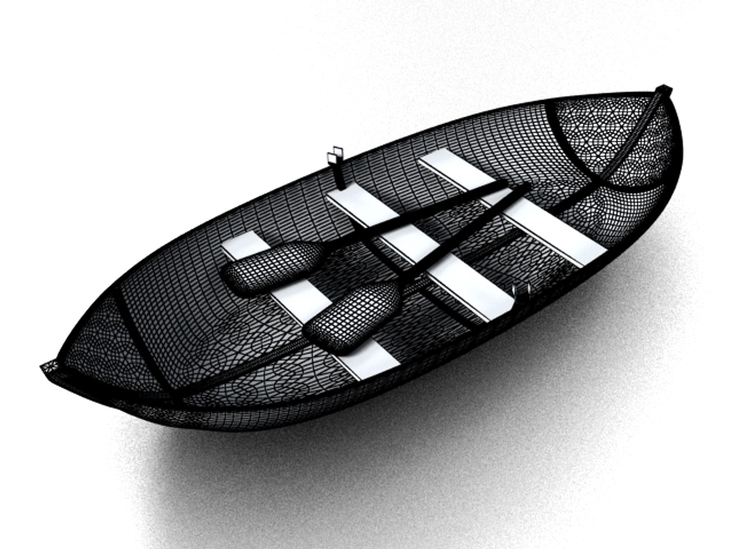Wooden Boat 3d Model