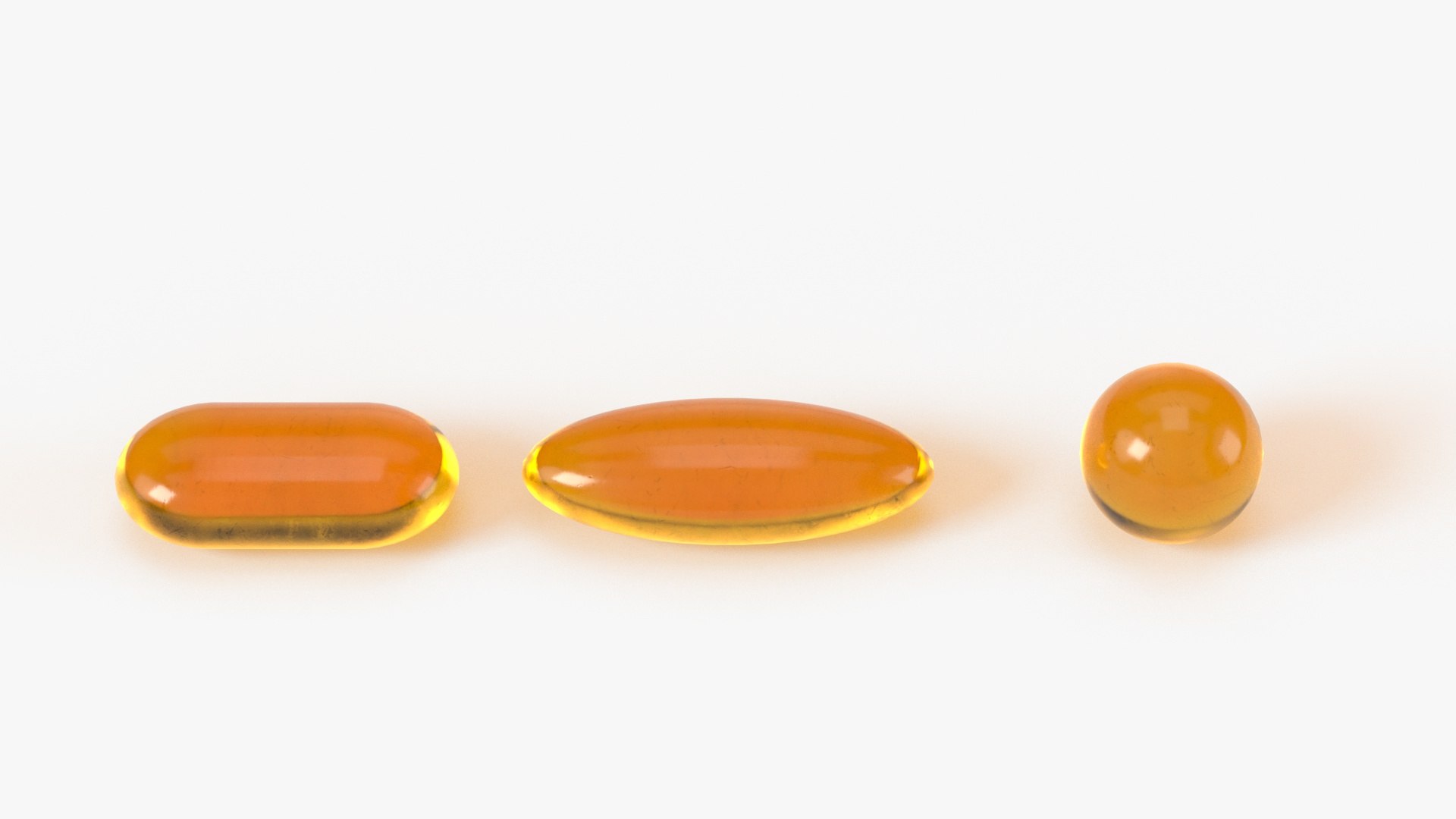 Set Of Oil Pills With 4K PBR Tex And Color Variations 3D - TurboSquid ...