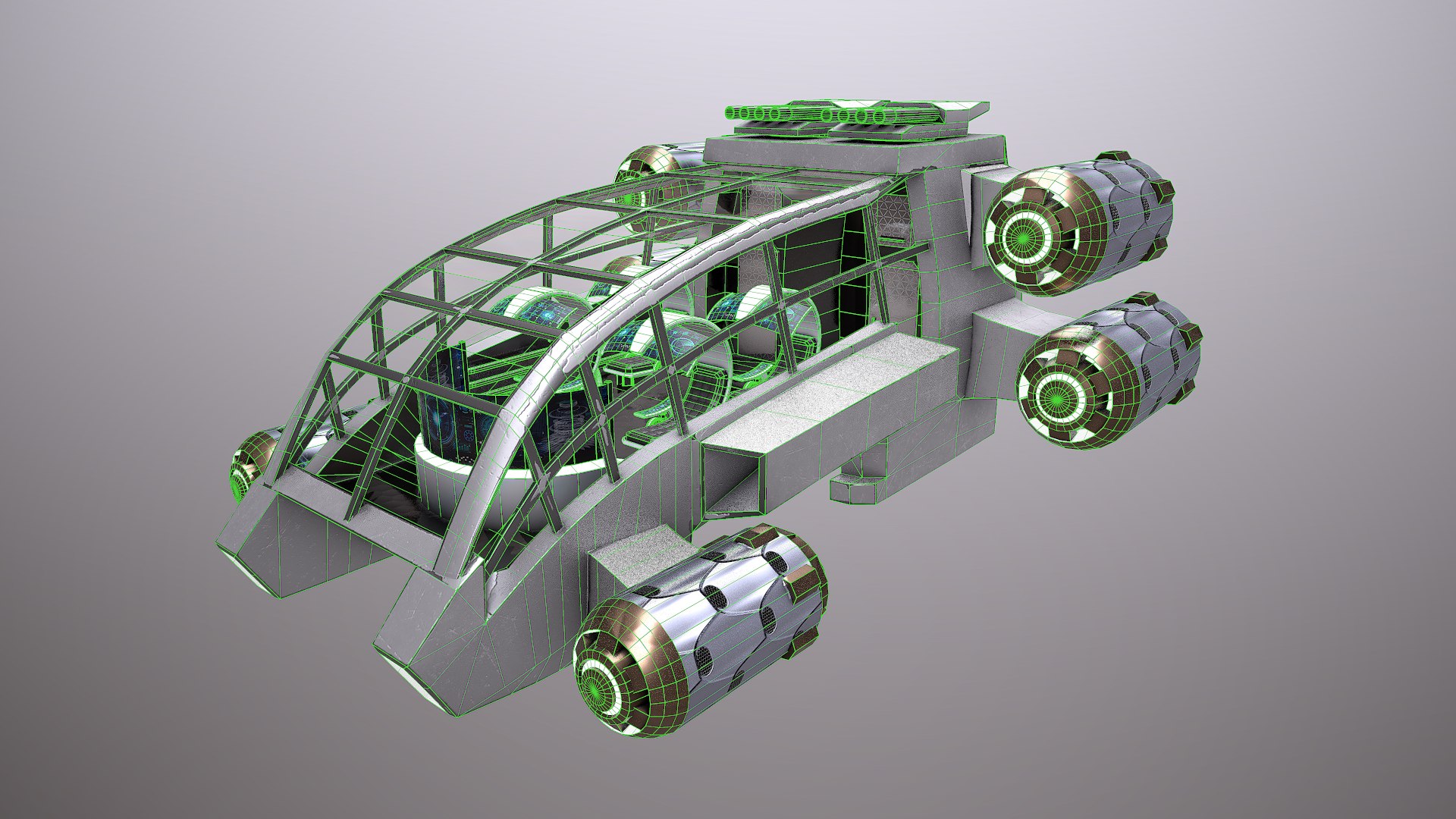 Spaceship Ship 3D Model - TurboSquid 1540628