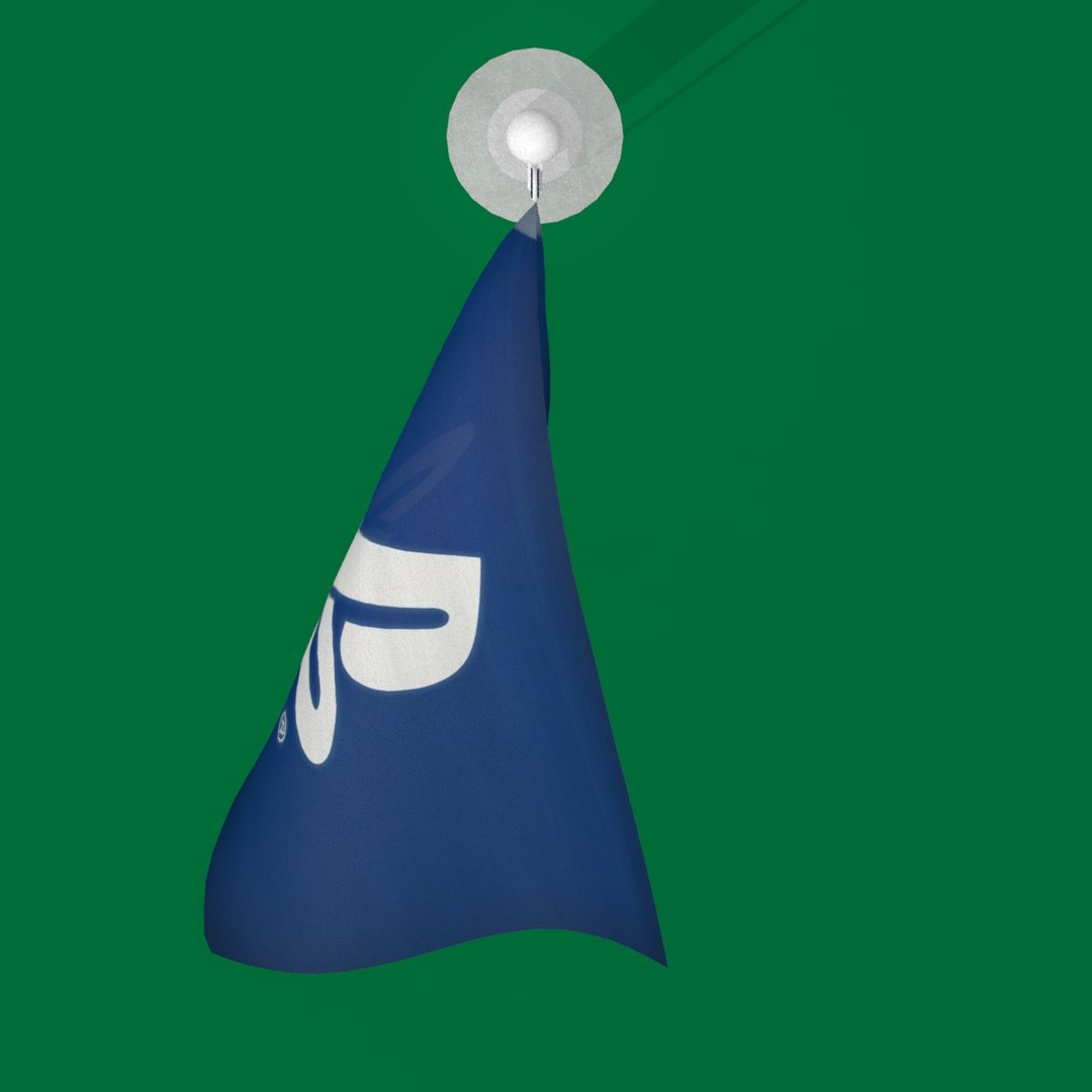 flags playstation - loop 3d model